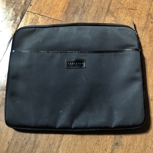 Levenger | Bags | Levenger Leather Nylon Soft Laptop Case Folio | Poshmark